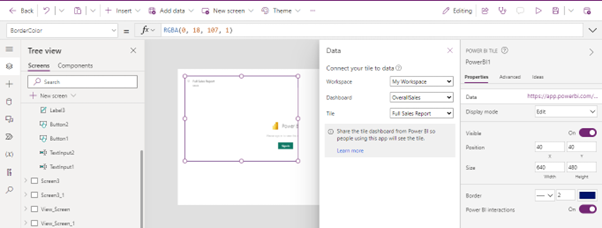 Integration Power BI Report with Canvas App Integration Power BI Report with Canvas App